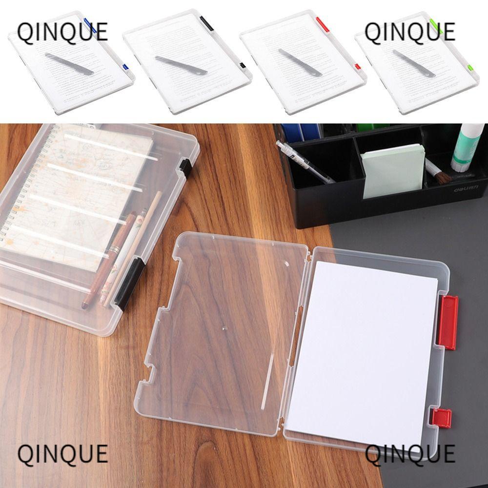 QQIN File Organizer High Quality Transparent Plastic File Box | Shopee ...