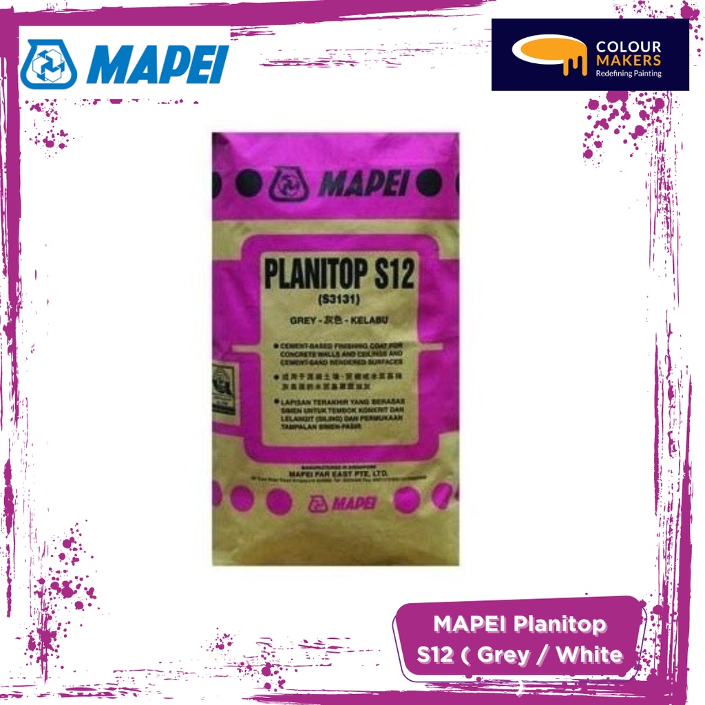 MAPEI Planitop S12 ( Grey / White ) - Finish 20kg/bag | Shopee Malaysia