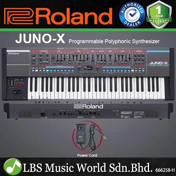 Roland JUNO-X 61 Keys Programmable Polyphonic Synthesizer Keyboard ...