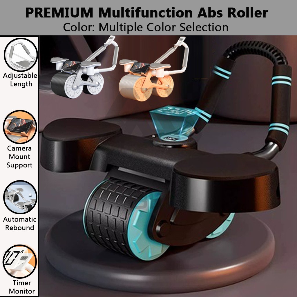 3H Roda Abs Multi-Fungsi dengan Sokongan Siku | Ab Roller Rebound ...