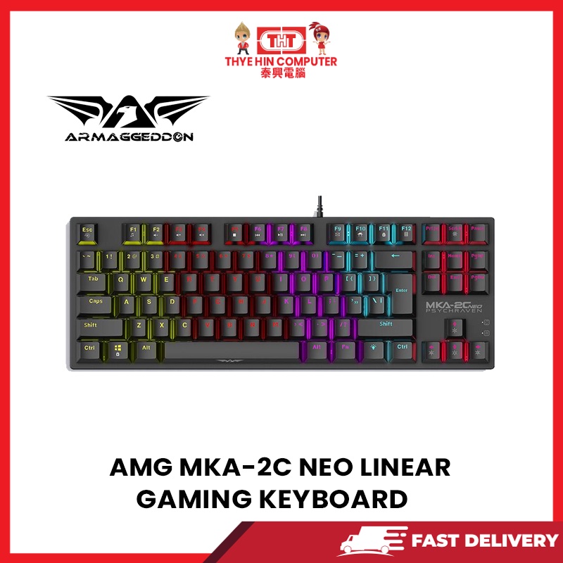 A25 ARMAGGEDDON AMG MKA-2C NEO LINEAR GAMING KEYBOARD | Shopee Malaysia