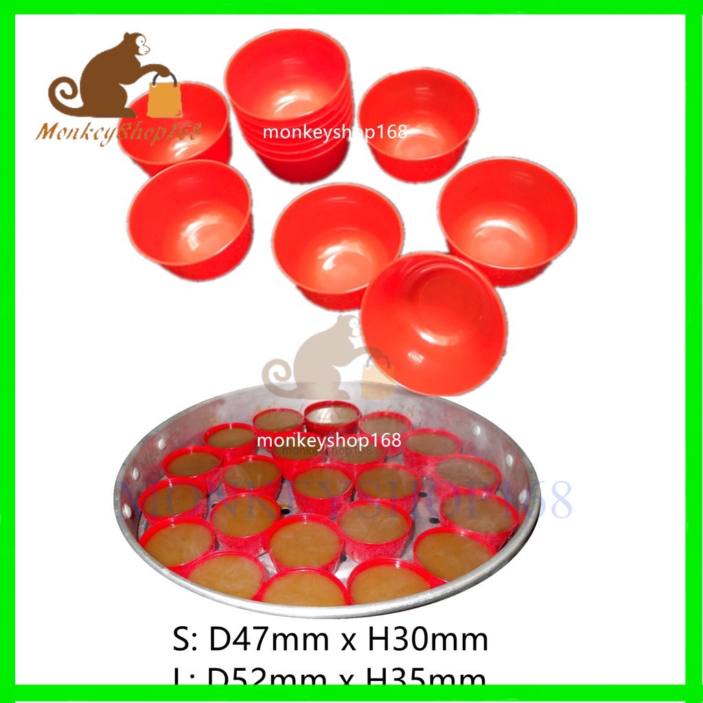 12pc Acuan Kuih Apam / Lompang / Kosui / Kasui / Nona Manis Red Cup ...