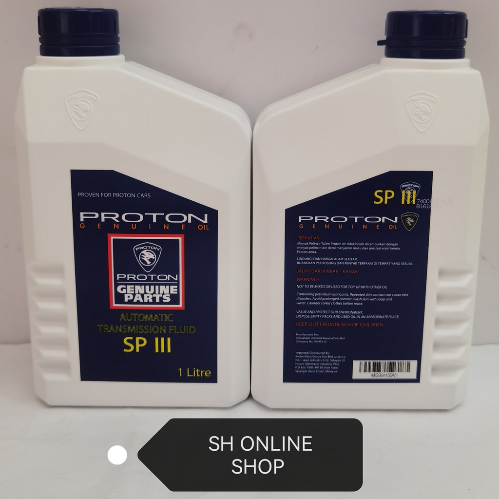 Proton Genuine SP3 Auto Tranmission Oil (1 Litre) "100% Proton Original ...