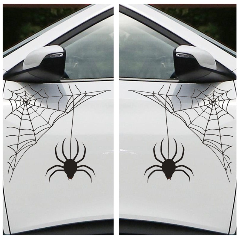 BCF 2 Sheet Halloween Spiders Webs Window Clings For Halloween Party ...