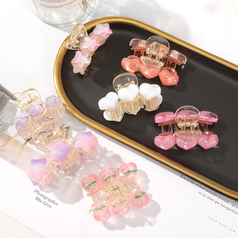 Korean Cute Small Hairpin Girls Fashion Sweet Hair Clip Plastic Hair ...