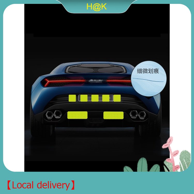 10PCSCar reflective sticker truck crystal color grid reflective ...