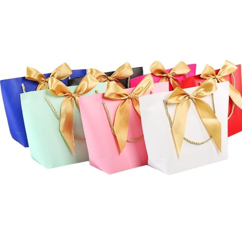 BORONG (100 pcs) ERICA Luxury Big VIP Bag Hamper Raya Ribbon Kuih ...