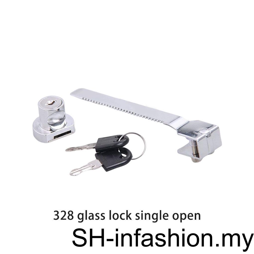 Rack Lock Punch-free Drawer Display Cabinet Glass Sliding Locks Anti ...