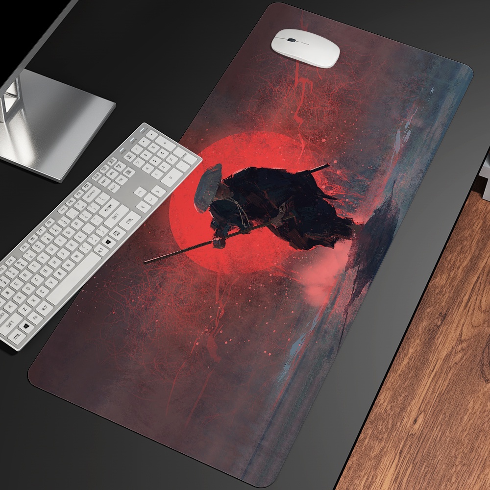 Japan Samurai Mouse Pad Large Gaming Extended Computer Mousepad 900X400 ...