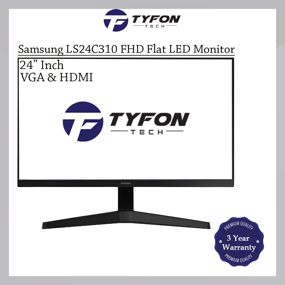Samsung 24" Inch Widescreen Full HD 75Hz 5MS AMD FreeSync Flat LED ...
