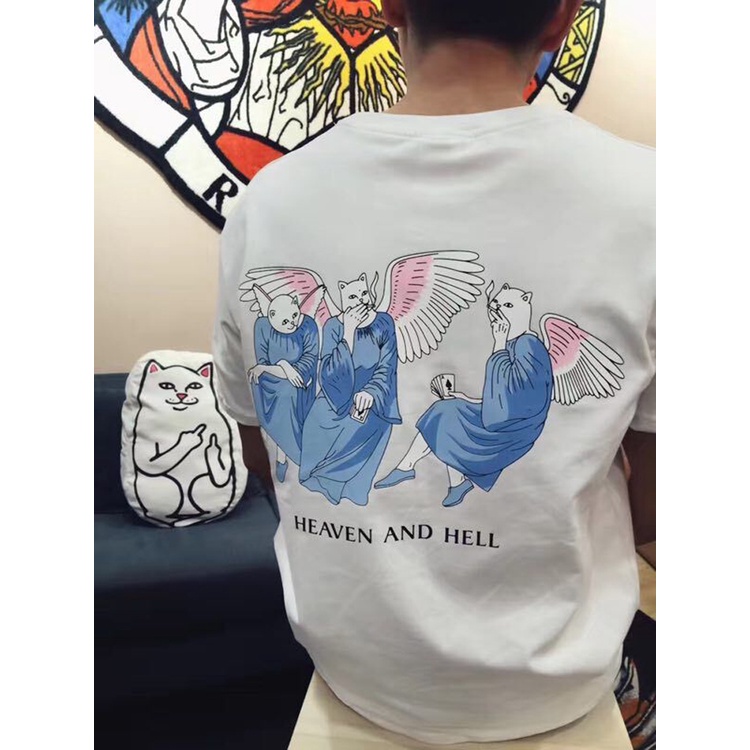 European and American Ripndip tide brand middle finger cat mean cat ...