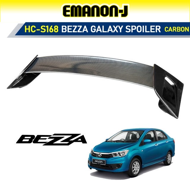 Perodua Bezza 2016 -2023 Galaxy X Carbon Skin ABS spoiler -HC CARGO ...