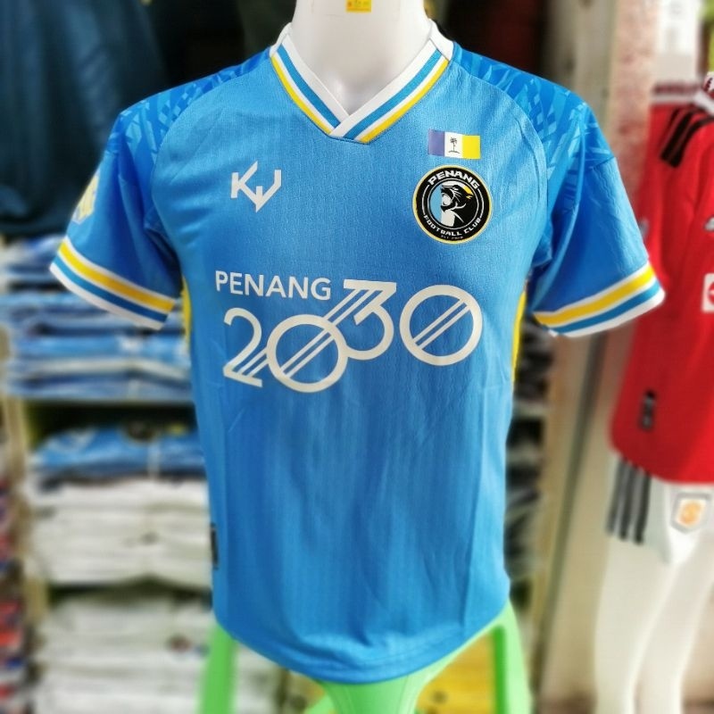 Penang FC Jersey 2023 Player Issue Jersi Home and Away Kit Jersey Free Custom Name Number Full ...