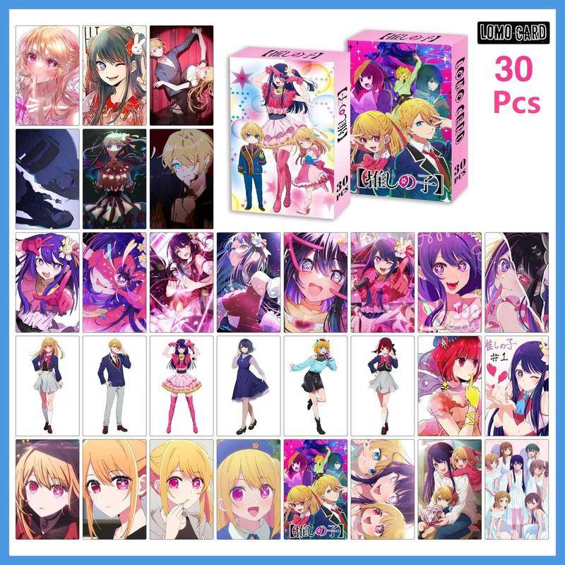 30Pcs/Set Anime Oshi no Ko Photocards Kpop Lomo Cards MHoshino Ai Mem ...