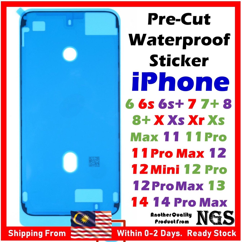 Pre-Cut Waterproof Seal Waterproof Sticker Compatible For iPhone 6/6s/7 ...