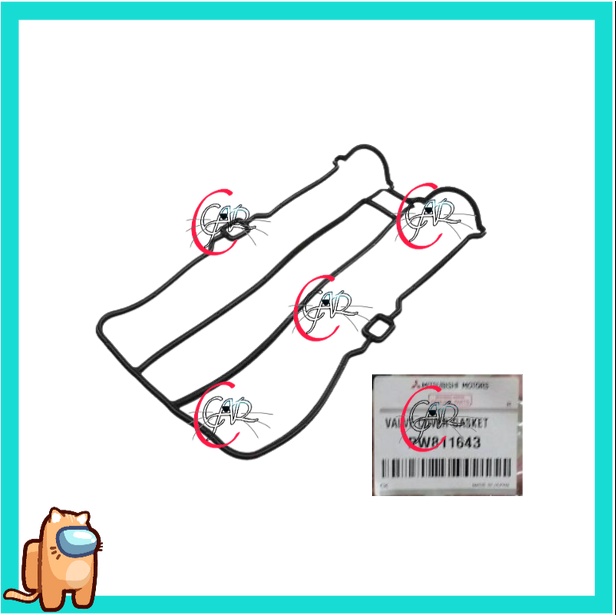 (OEM PARTS) VALVE COVER GASKET (MITSUBISHI) PROTON GEN2 / WAJA CAMPRO ...