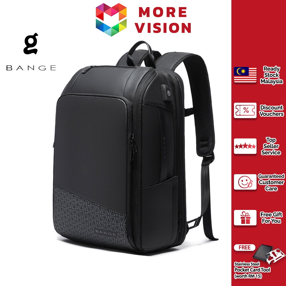 Bange Ionic Backpack USB Bottle Expandable Multi Compartment Big ...
