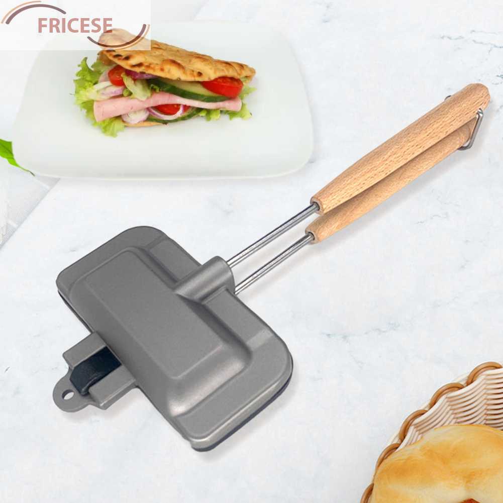 Sandwich Pan Double-Sided Sandwich Maker Grill Pan with 2 Handles ...
