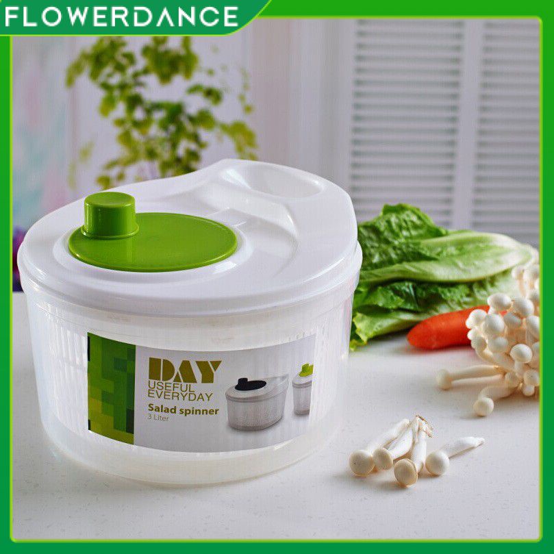 Salad Spinner Manual Fruits Vegetables Dryer Drainage Basket ...