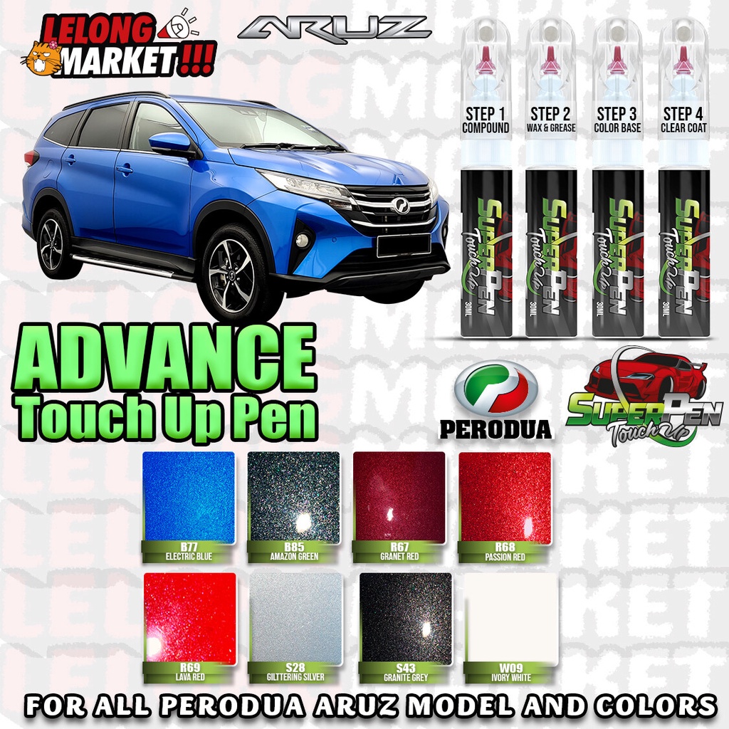 PERODUA ARUZ 4in1 Touch Up Paint Advance SUPERPEN Original Factory ...