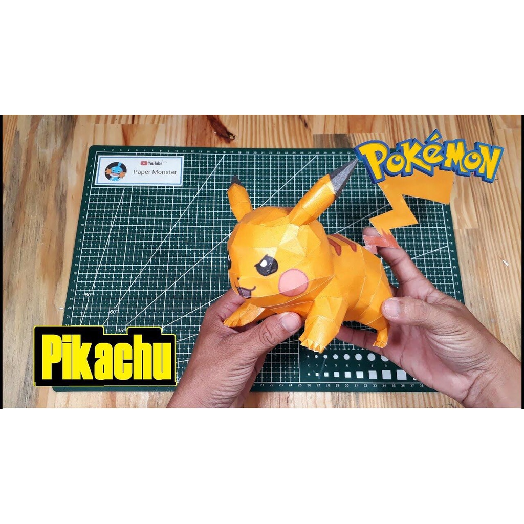 Anime Pikachu paper model ver.2 [Pokemon] | Shopee Malaysia