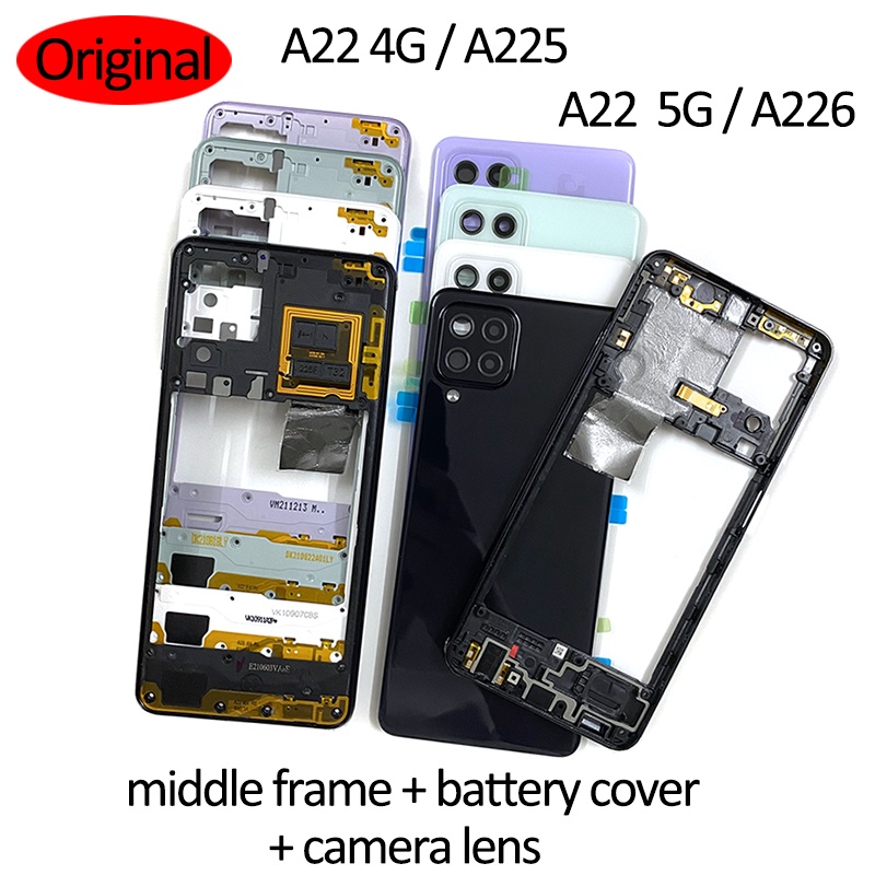 For Samsung Galaxy A22 4g 5g A225 A226 Phone Housing Case Middle Frame ...
