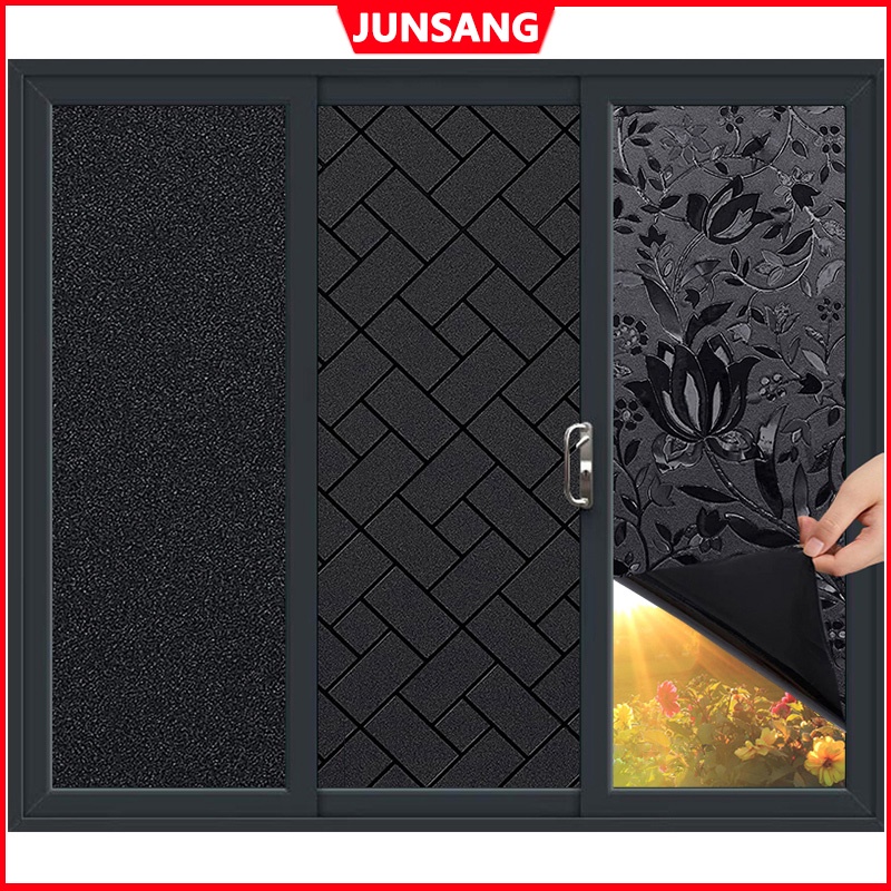 Blackout Window Sticker Film, Privacy Window Film Sticker, Total ...