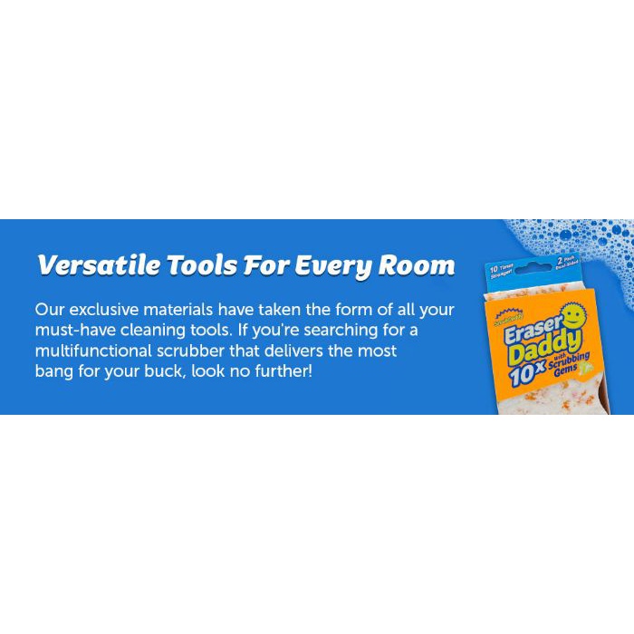 [Scrub Daddy MY] Eraser Daddy 10x Power Dual Sided Magic Eraser Sponge ...