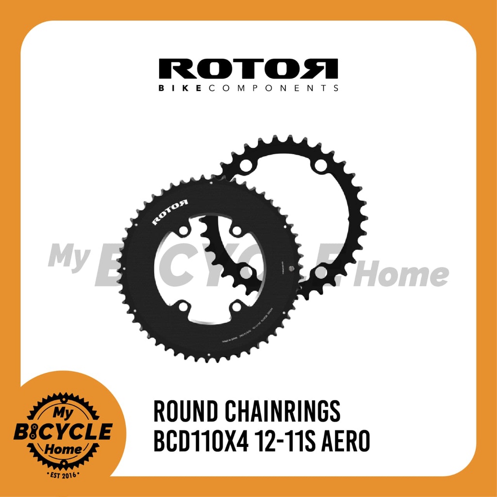 ROTOR ROUND RINGS BCD110X4 12-11S CHAINRING | Shopee Malaysia