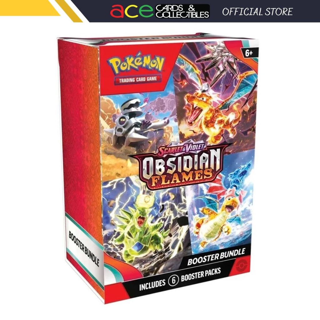 Pokemon TCG: SV03 Obsidian Flames Booster Bundle (6 packs) | Shopee ...