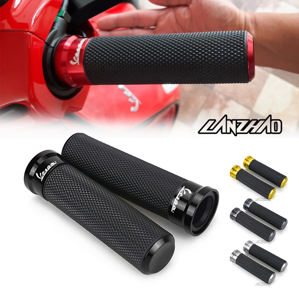 Motorcycle Hand Grips CNC Handle Grip Rubber Gel Universal for VESPA ...
