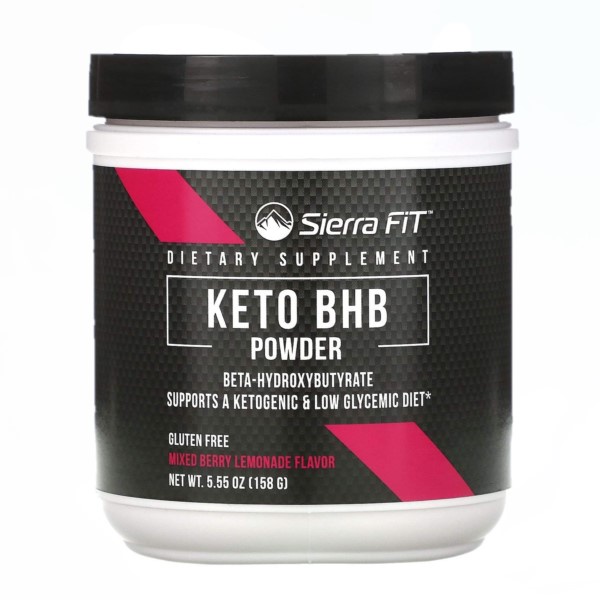 Sierra Fit Keto BHB Powder, Beta-Hydroxybutyrate, Mixed Berry Lemonade ...
