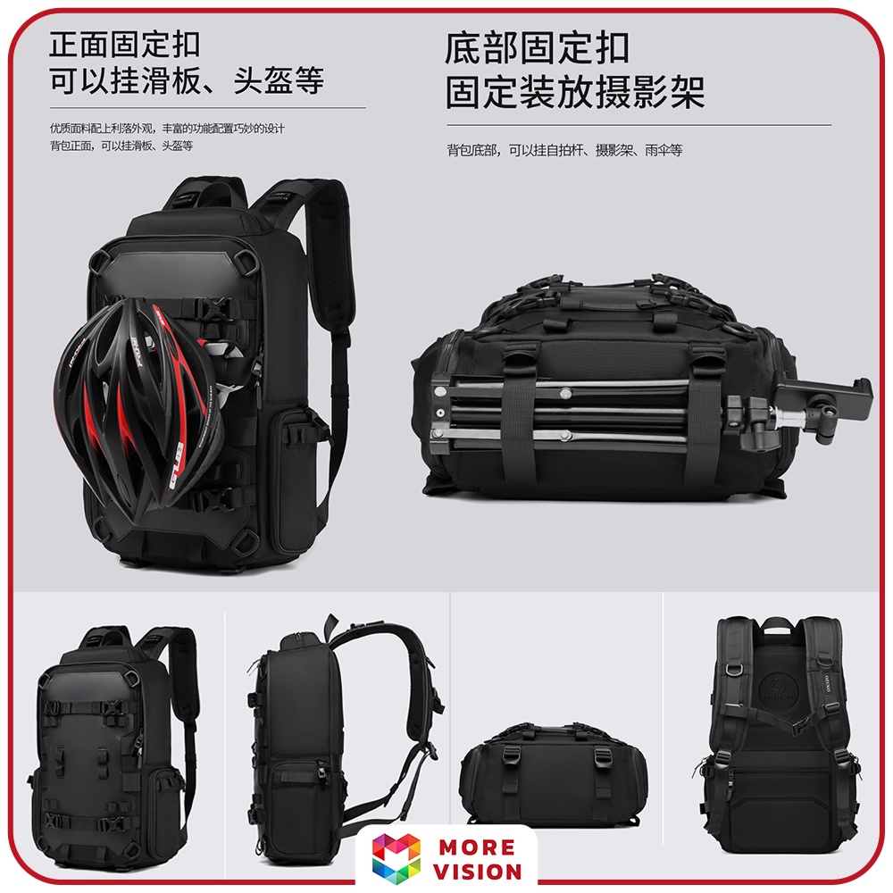OZUKO Multifunction Outdoor Waterproof Laptop Men Backpack Large ...
