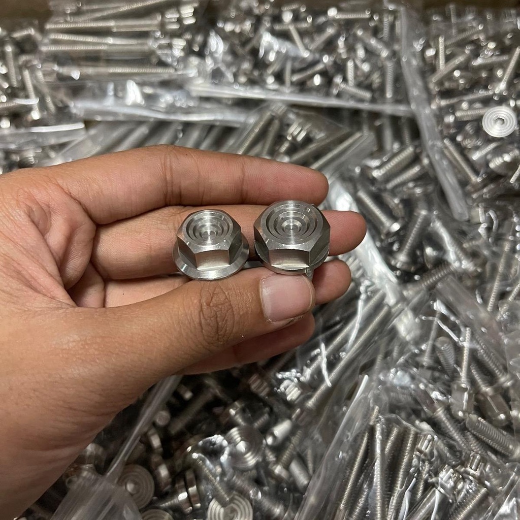 WAVE Stainless Steel Oil Drain Nut Many Patterns // HATYAI168 | Shopee ...