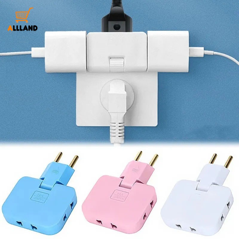 EU/US 180° Rotatable Socket Outlet Adapter/ One To Three Power ...
