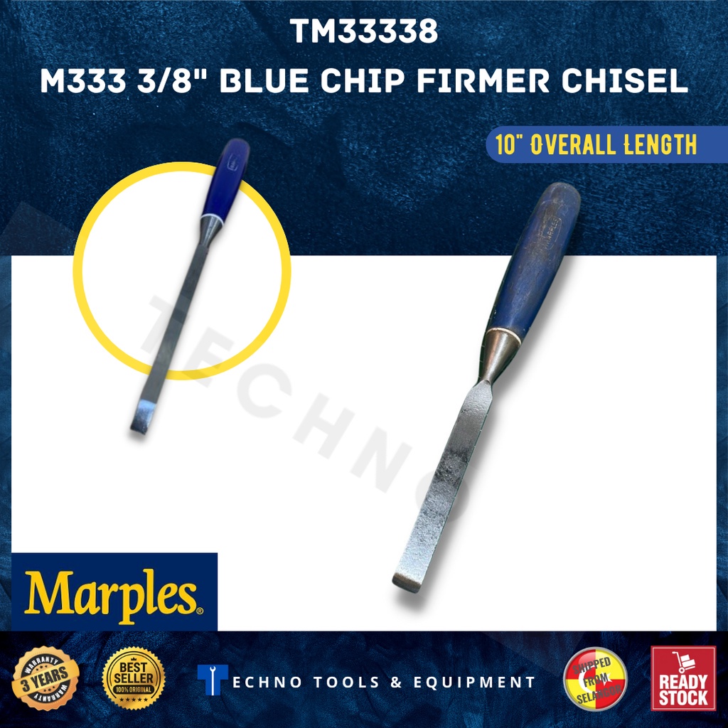 READY STOCK IRWIN M333 MARPLES BEVEL EDGE WOOD CHISEL 1/4", 3/8", 1/2 ...