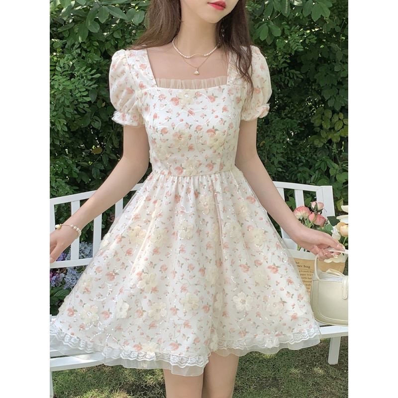 Ladies Dress Pure Cotton A-Line Skirt Temperament High-End New Style ...
