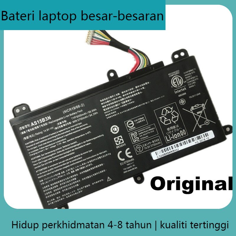 Genuine AS15B3N laptop battery for Acer Predator 17 15 G9-591-713C 17 G9-792-72S6 Predator 21X ...