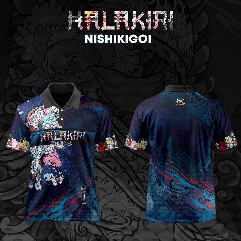 JERSI HALAKIRI NISHIKIGOI Retro Jersey Collar Viral Murah Full ...
