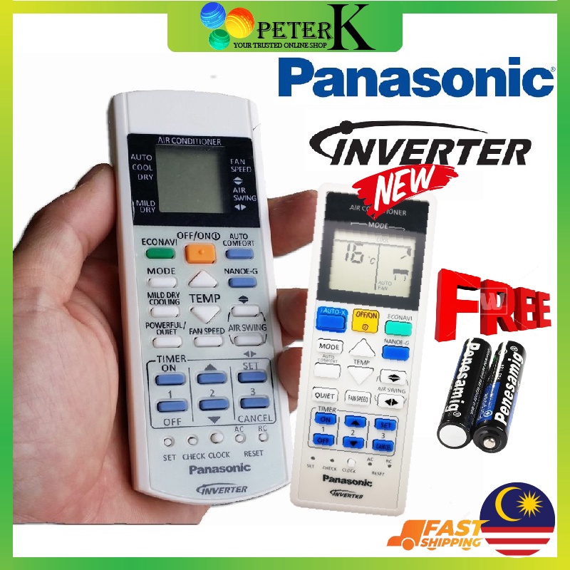 Universal Panasonic Air Cond Aircon Aircond Remote Control ECONAVI ...