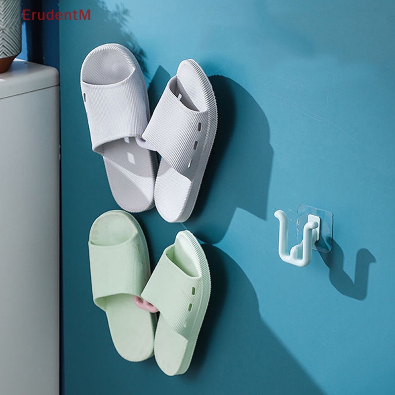[ErudentM] Slippers Rack No Punching Bathroom Simple Slipper Hook ...