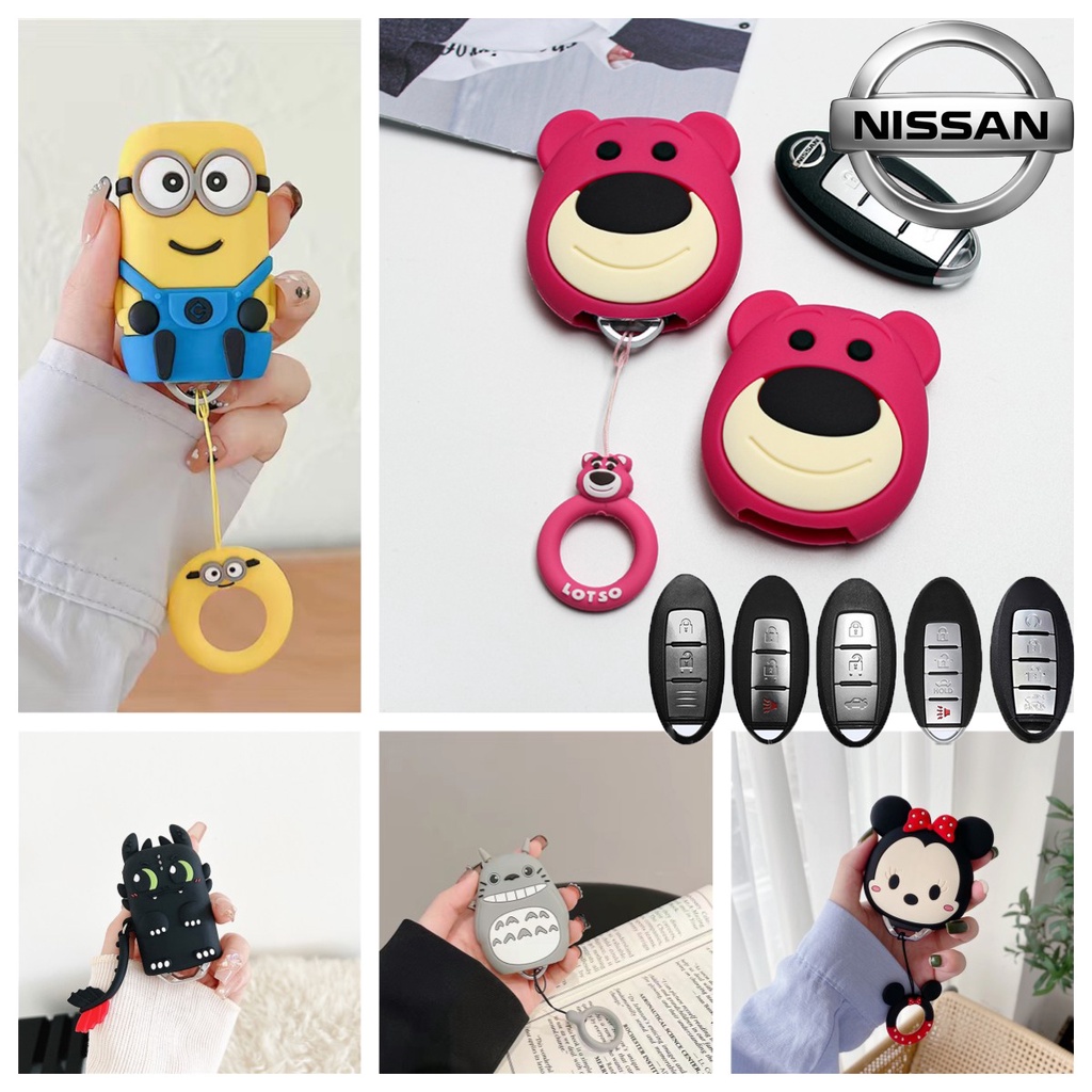 Cute Cartoon Key Case for Nissan Qashqai Versa Teana Infiniti X-Trail ...