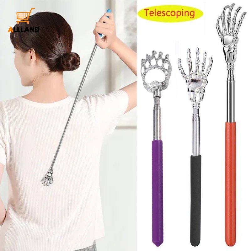 Retractable Stainless Steel Massager Scratcher/ Bear Ghost Claw Back Scraper/ Portable Relieve ...