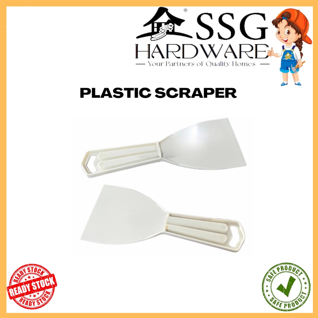 PLASTIC SCRAPER / PVC SCRAPER (WHITE) / PLASTIC SCRAPER / PAINT ...
