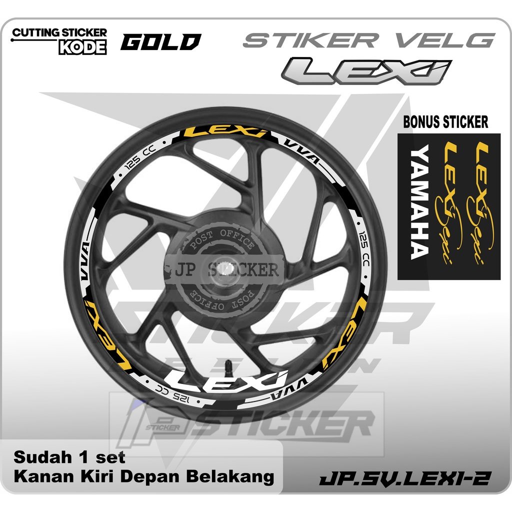 LEXI Rim Cutting Sticker - Motorcycle Rim Sticker List of Yamaha LEXI ...