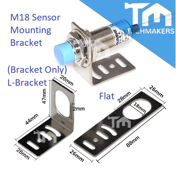 M18 Mounting Bracket for Inductive / Capacitor Proximity Sensor Steel ...