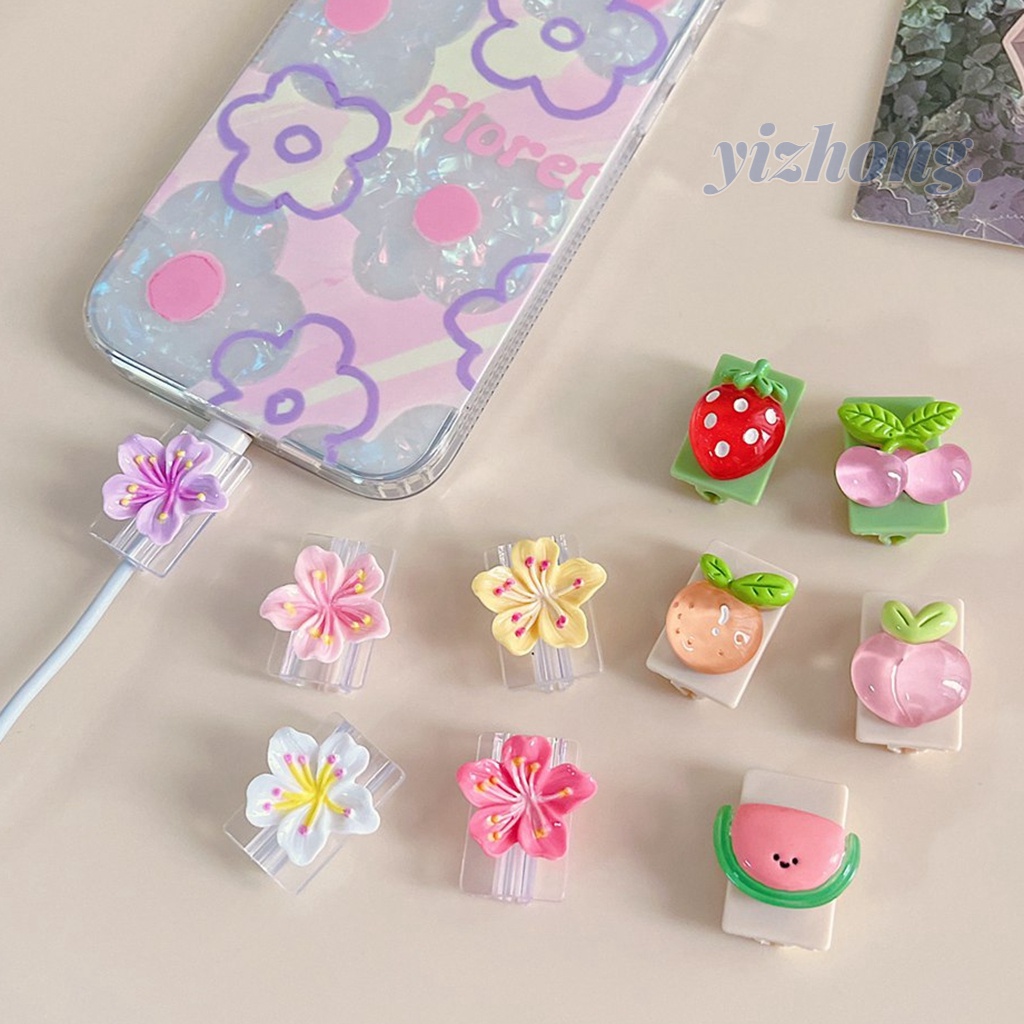 Cable Bite Charging Cables Protector Data Line Cord Elegant Peach ...
