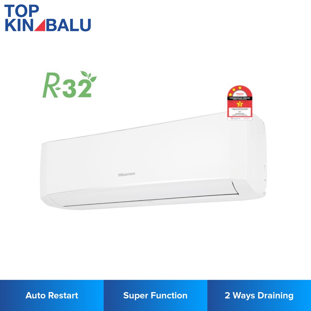 [SABAH ONLY] HISENSE 1HP AN09CBG R32 STANDARD NON-INVERTER AIR ...