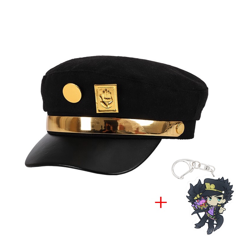 Anime JoJo's Bizarre Adventure Cosplay Cap Jotaro Kujo Joseph Hat Army ...