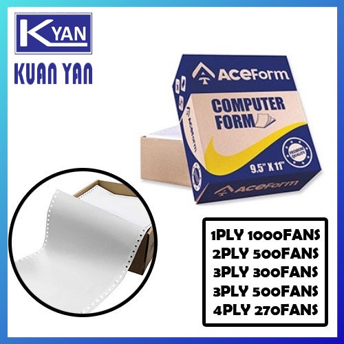 ACEFORM NCR Paper Computer Form Premium Paper 1ply 1000F / 2ply 500F ...